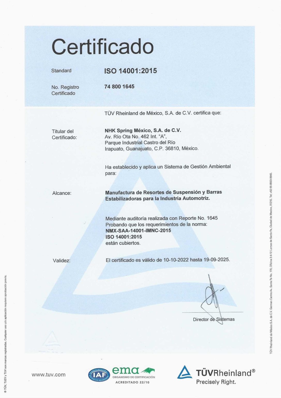 Noticias y Recursos - NHK SPRING MEXICO